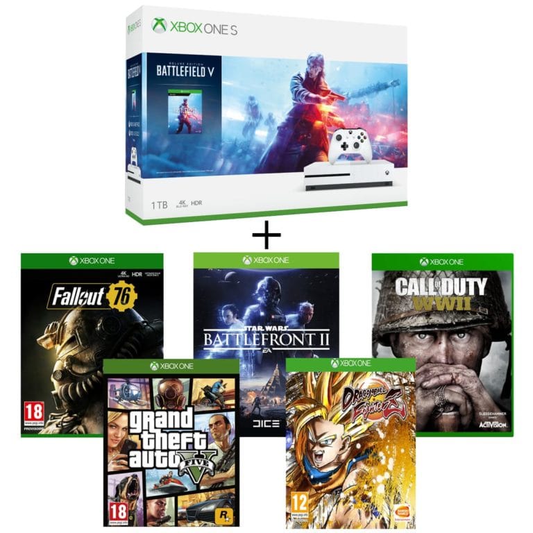 Bon plan packs Xbox One S 1To + 6 jeux pas chers